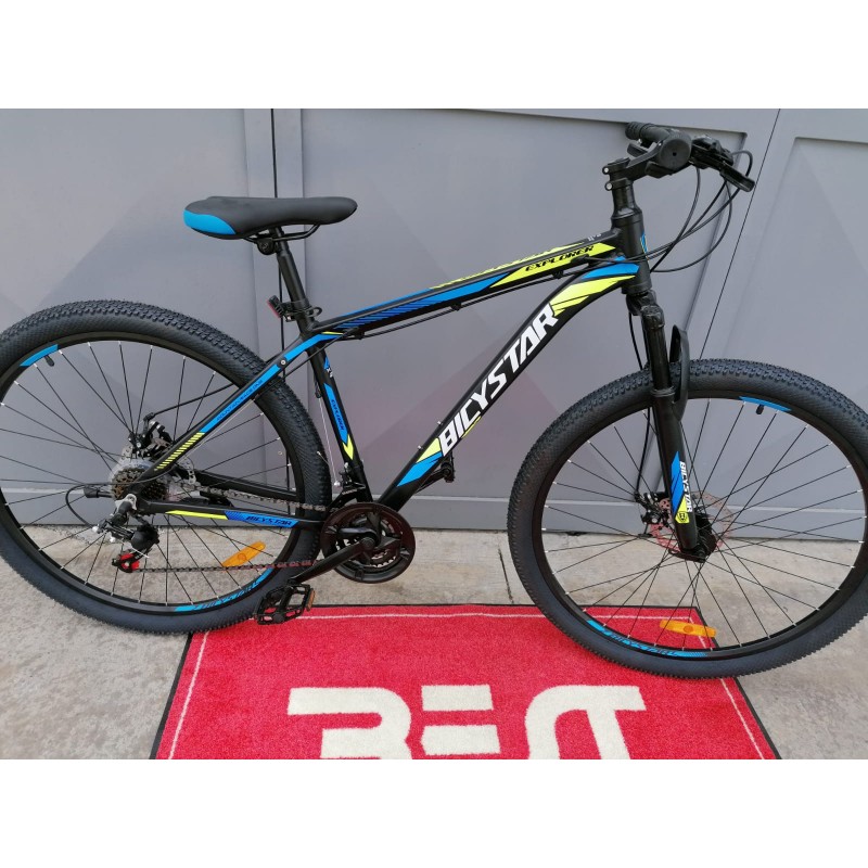 Mountain Bike Front Reset Bicystar 27,5 NERO GIALLO AZZURRO